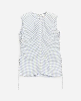 Arket Oberteil Mit Raffung -Blau