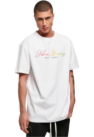 Urban Classics Herren Script Logo Tee White, M