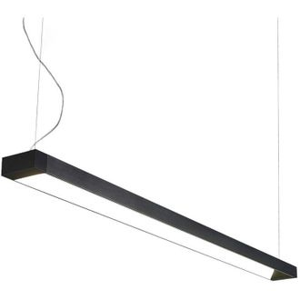 Arcchio Arcchio - Cuna LED-Pendellampe, schwarz, eckig 162cm - Schwarz (ral 9005)