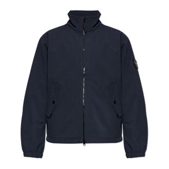 Stone Island Homme, Vestes, Bleu, Taille: 2XL Veste avec &eacute;cusson logo