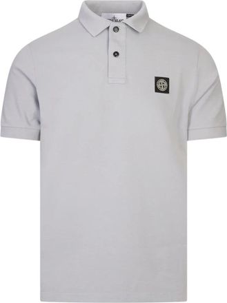 Stone Island Homme, Tops, Gris, Taille: M Polo Manches Courtes Coupe Ajust&eacute;e