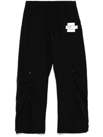 Musium Div. pantalon à patch logo - Noir