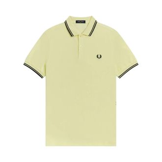 Fred Perry Slim Fit Twin Tipped Polo - - Tops - Herren - Gelb - XL
