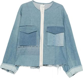 Kuro Ausgefranste Remake Mark II Jeansjacke - Blau