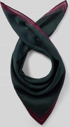 Jake*s Casual Bandana aus Baumwoll-Seide-Mix im Allover-Look