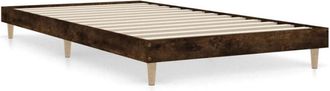 Les Tendances Cadre de lit chêne fumé 100x200 bois dingénierie