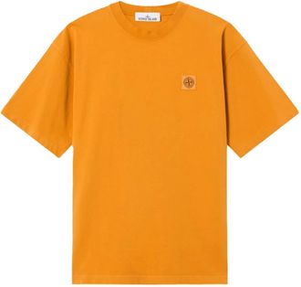 Stone Island Homme, Tops, Orange, Taille: S T-Shirt