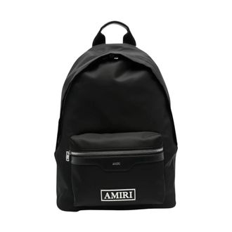 Amiri Logo Patch Nylon Rucksack - - Bags - Herren - Schwarzk - ONE SIZE