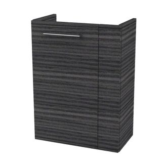 Fackelmann B.PERFEKT Waschbeckenunterschrank schmal - Unterschrank f&uuml;r Waschtisch im G&auml;ste-WC (44 cm x 60 cm x 24,3 cm) - T&uuml;r Links - SBC Badezimmerschrank h&auml;nge