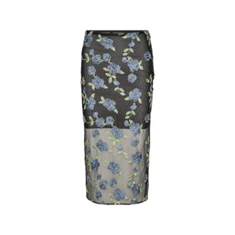 Rotate Rotate Birger Christensen, Femme, Jupes, Noir, Taille: 42 FR Jupe &Eacute;l&eacute;gante pour Femmes