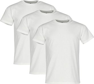 Fruit Of The Loom Heavy Cotton Tee Shirt 3er-Pack Herren, Wei&szlig; (White), 3XL