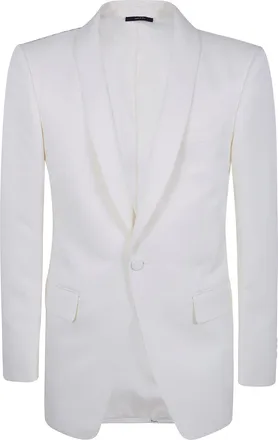 Tom Ford Wool Silk Sharp Faille Slim Shawl Lapel Jacket