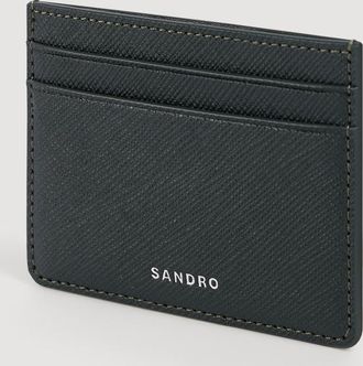 Sandro Porte-cartes en cuir reconstitu&eacute;