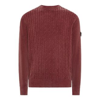 Peuterey Cursa Pullover mit Zopfmuster - - Knitwear - Herren - Rot - S