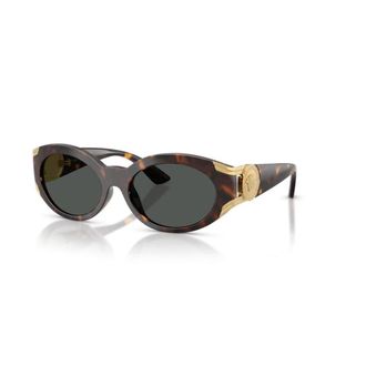 Versace Ovale Sonnenbrille - - Accessories - Damen - Braun - 55 MM