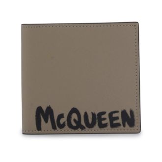 Alexander McQueen Weiche Lederbrieftasche in Beige - - Accessories - Herren - Beige - ONE SIZE