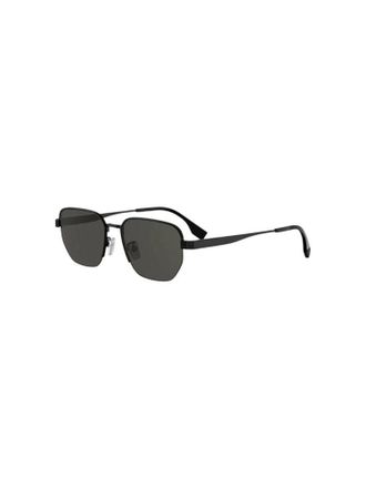 Fendi FE40196U Metal Frame Sunglasses - Black
