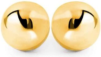 Singularu Boucles doreilles Mini Dots 3 mm. Argent 925 avec finition plaqué or 18 kt. Fermoir poussette. Bijoux pour femme