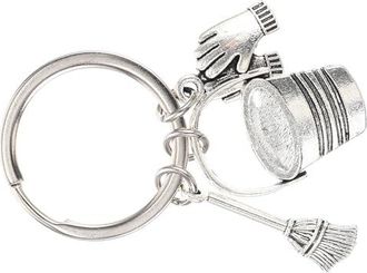 Beaupretty Porte-Cl&eacute;s en Alliage de Zinc D&eacute;coratif pour Personnel de Nettoyage Pendentif Fantaisie L&eacute;ger Accessoire Bagage et D&eacute;coration Cl&eacute; Pr&eacute;sent pour Agent D