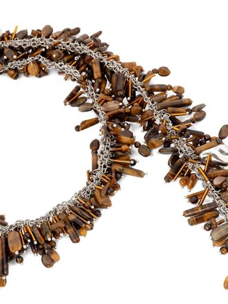 Dries Van Noten Womens Brown Viscose Necklace