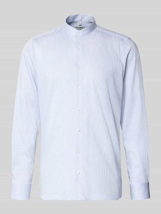Olymp Level 5 Slim Fit Business-Hemd mit Stehkragen