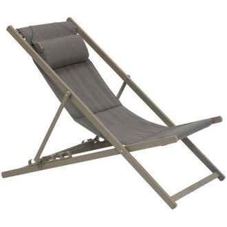 Hesperide Chilienne de jardin empilable pliable Lunivia caf&eacute; - Hesp&eacute;ride