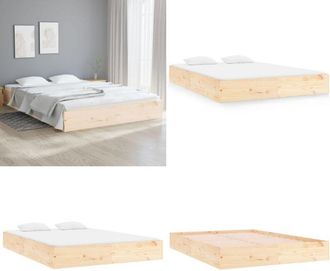 vidaXL Massivholzbett 150x200 cm - Holzbett - Massivholzbette - Kiefernbett - Doppelbett - Boxspringbett - Home & Living