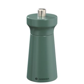 Zassenhaus Salzm&uuml;hle WESTERLAND deep forest |lackiertes Buchenholz | mit stufenlos verstellbarem Hochleistungs-Keramikmahlwerk | Gew&uuml;rzm&uuml;hle f&uuml;r Salz | 12 cm, &Oslash; 