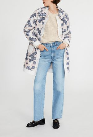Claudie Pierlot Manteau matelass&eacute; &agrave; motifs patchwork