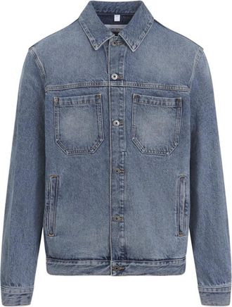 Off-white Homme, Vestes, Bleu, Taille: L Half Arrow Skate Denim Jacket