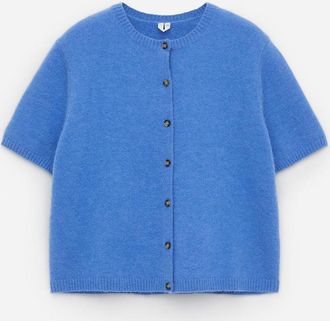 Arket Strickjacke Aus Einer Alpaka-Wollmischung -Blau