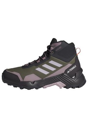 adidas Damen Eastrail 2.0 Mid RAIN.RDY Hiking Waterproof Shoes, Olive Strata/Silver Dawn/Amber Tint, 36 2/3 EU