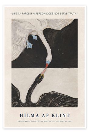 Posterlounge Lifes a Farce if a Person does not Serve Truth Poster von Hilma af Klint 20 x 30 cm Beige Wandbilder Wanddeko