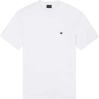 Emporio Armani Homme, Tops, Blanc, Taille: M Short Sleeve T-Shirt