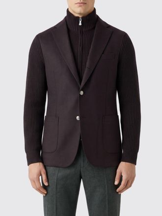 Eleventy Blazer droit en pure laine avec revers en pointe et poches plaqu&eacute;es