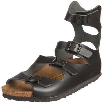 Birkenstock Athen 32193, Sandales mixte adulte - Noir, 35 (étroit) EU