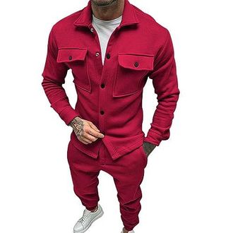 Generic Surv&ecirc;tement Homme Ensemble, Sweat Pullover Manches Longues Zipp&eacute; Et Pantalons Longue Ensemble De 2 Pi&egrave;ces, Doux Et Surdimensionn&eacute;, Streetwear Fitness 