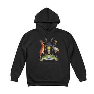 Generic Sweatshirt Ouganda Doublure Polaire Ouganda Embl&egrave;me National Lettres Graphiques Pull Col Rond Manches Longues Coupe Ample Sweat V&ecirc;tements Plusieurs Co