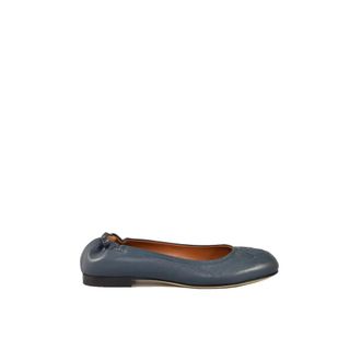 A.Testoni Leder Ballerinas - - Shoes - Damen - Blau - 36 EU