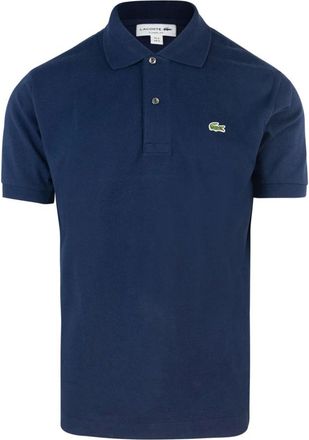 Lacoste Homme, Tops, Bleu, Taille: 2XL Polo Bleu &agrave; Col C&ocirc;tel&eacute;