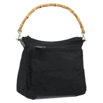 Gucci Pre-owned Nylon Handtasche - - Pre-owned - Damen - Schwarzk - ONE SIZE