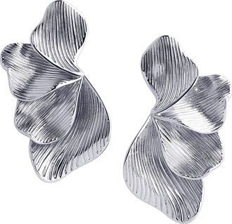 Classyandfabulous Jewelry Ohrringe Oversize Ginkgo Leaf