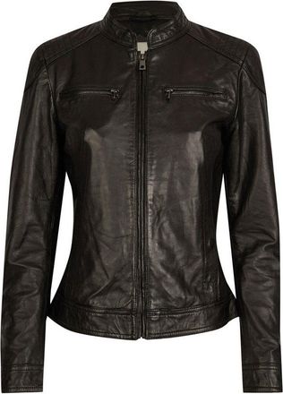 Bugatti Lederjacke BULady-112 (1-St) mit Stehkragen