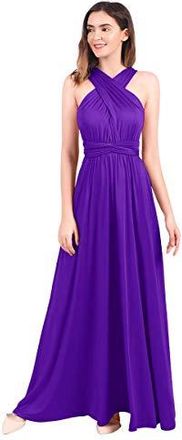 Ibtom Femme Robe Longue de Cérémonie Chic Robe Ado Multi-Style Sexy Taille Haute sans Manche Robe Fille dEté Bandage de Soirée Cocktail Demoiselle dhonneur 