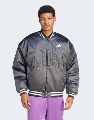 adidas adidas Performance - Stadium - Isolierte Bomberjacke in Schwarz