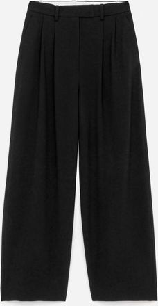 Arket Elegante Hose Mit Weitem Bein -Schwarz