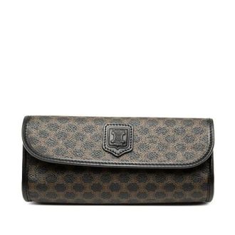 Celine Pre-owned Canvas Clutch - Femme - Pre-owned - Noir - Taille: ONE Size