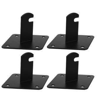 Cabilock 4 St&uuml;ck Wandhalterungen f&uuml;r Metallgitterpaneele Dreibeinige Gitterwand Montagehalterungen aus Metall Stabile Lagerdisplay Halterungen f&uuml;r B&uuml;ro Gardero