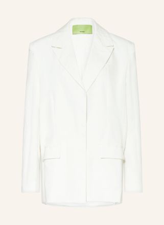 Gauge81 Blazer Nazara Mit Leinen weiss