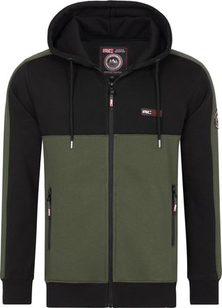 Rock Creek Herren Kapuzenpullover Hoodie mit Rei&szlig;verschluss und Taschen Langarm Sweatjacke Freizeit Sport Streetwear Basic Casual Pullover mit Kapuze Kordelzug J